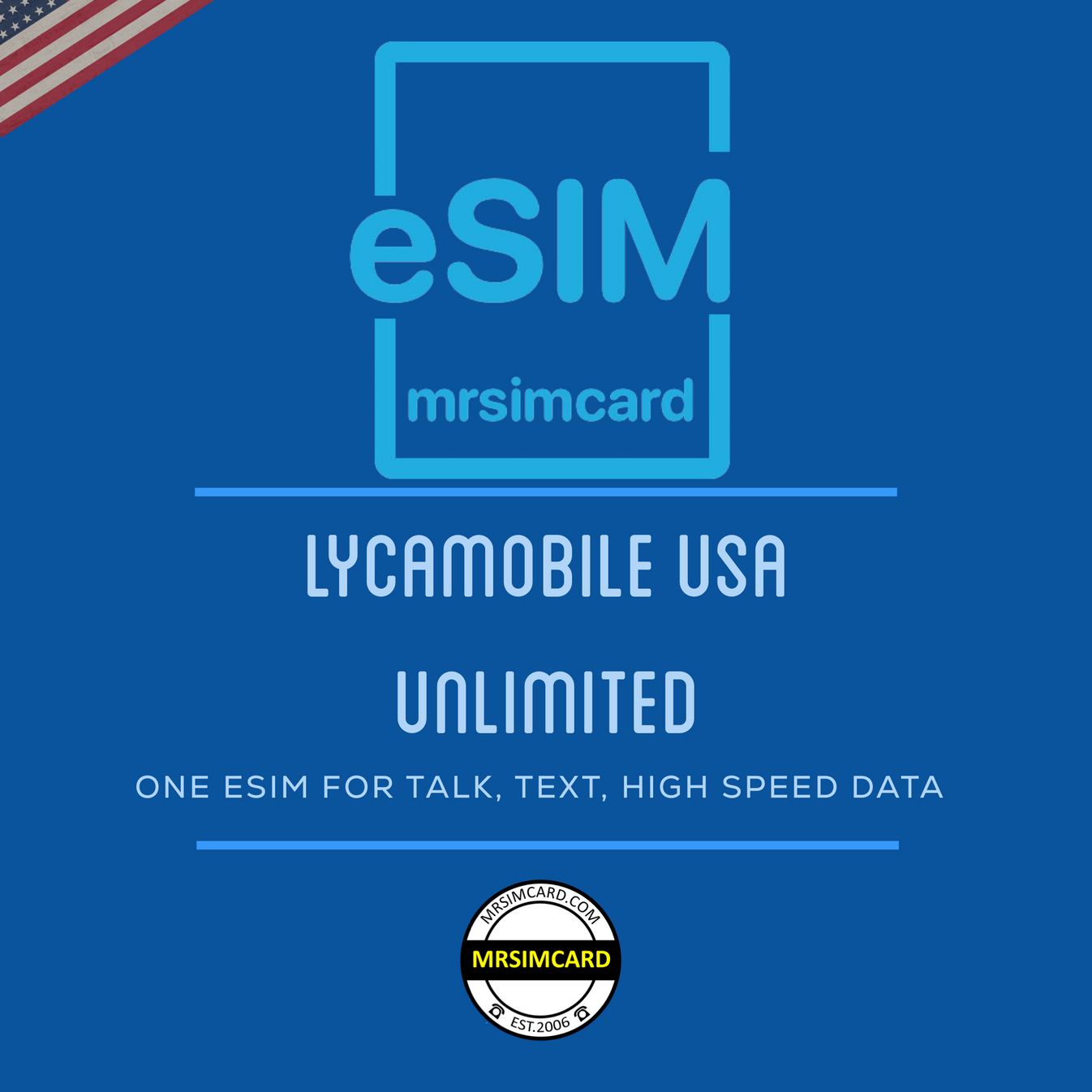 USA - Lycamobile Unlimited eSim – mrsimcard